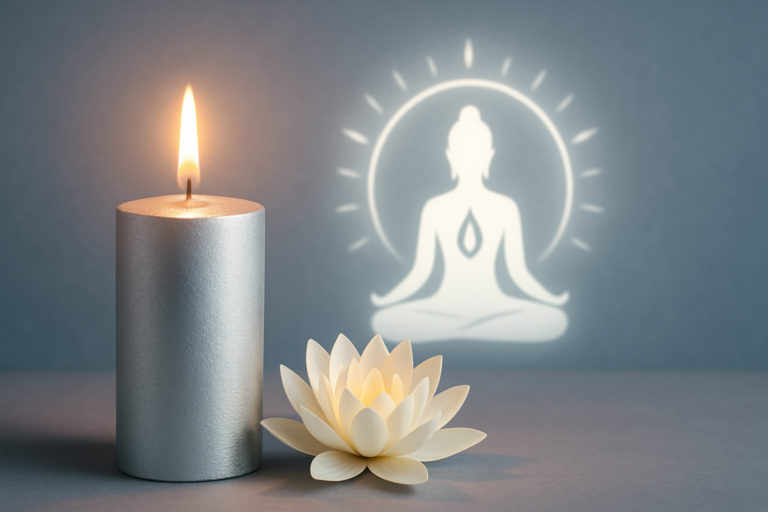 Silver Candle Meaning and Spiritual Uses for Intuition, Protection, and ...